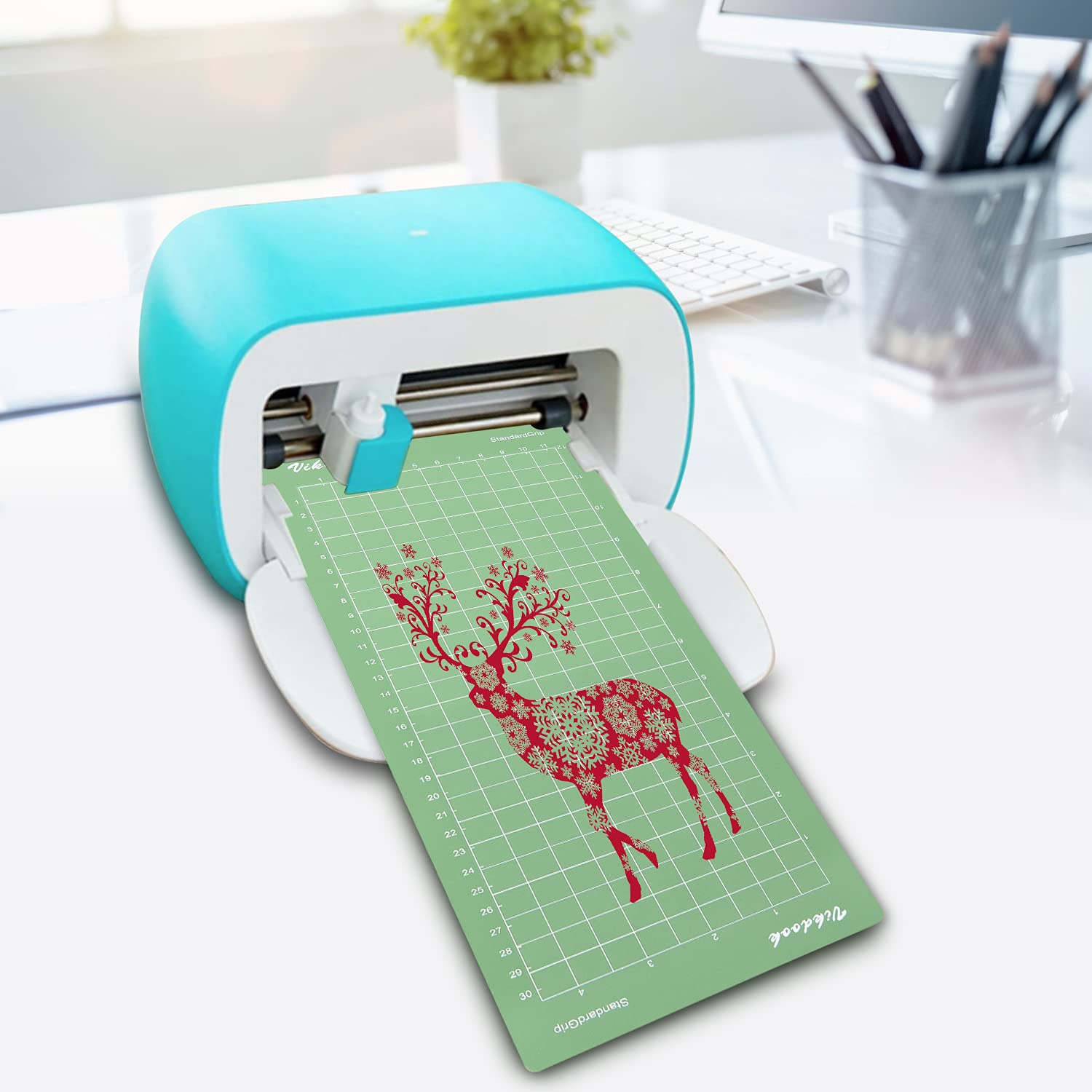 VIKDOOK Cutting Mat for Cricut Joy 4.5”X6.5” Variety Grip Sticky Cutting Mat Pack Blue Light Grip Green Standard Grip Purple Strong Grip 3 Mats Pack