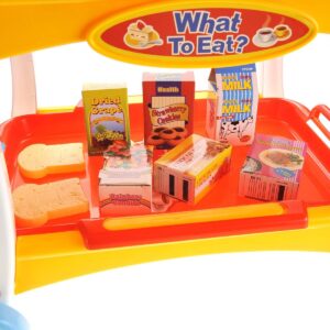 PowerTRC Afternoon Tea Time Trolley Cart Pretend Play Set for Tea Party