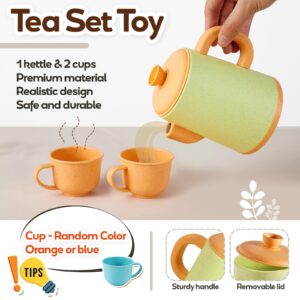 HYAKIDS Play Kitchen Pots and Pans Set for Kids, Pretend Role Play Cooking Toys Gifts for Toddlers Girls Boys Ages 3 4 5 6