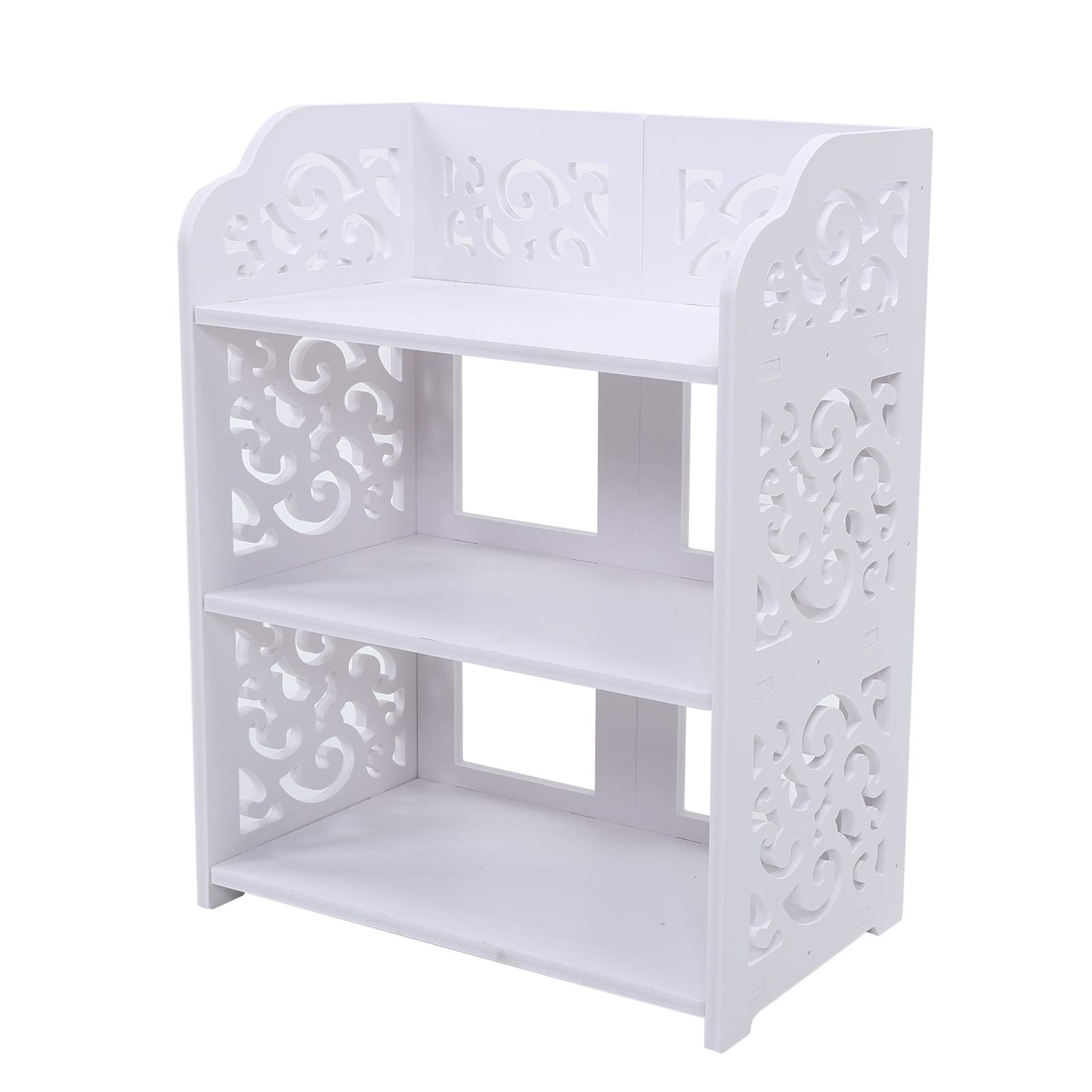 Shoe Cabinet Rack,Small Bookcase Space Saving Shoe Rack,Small Bookcase With White Chic Hollow Shoe Closet Wood Plastic Plate Baroque Storage Organizer Stand Shelf Holder