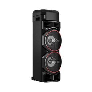 LG XBOOM RN9 Bluetooth Audio System, Bass Blast, LED Party Lighting, Karaoke with Voice Filters, XBOOM App Controlled, Bluetooth, Dual USB, Optical and Mic Inputs - Black