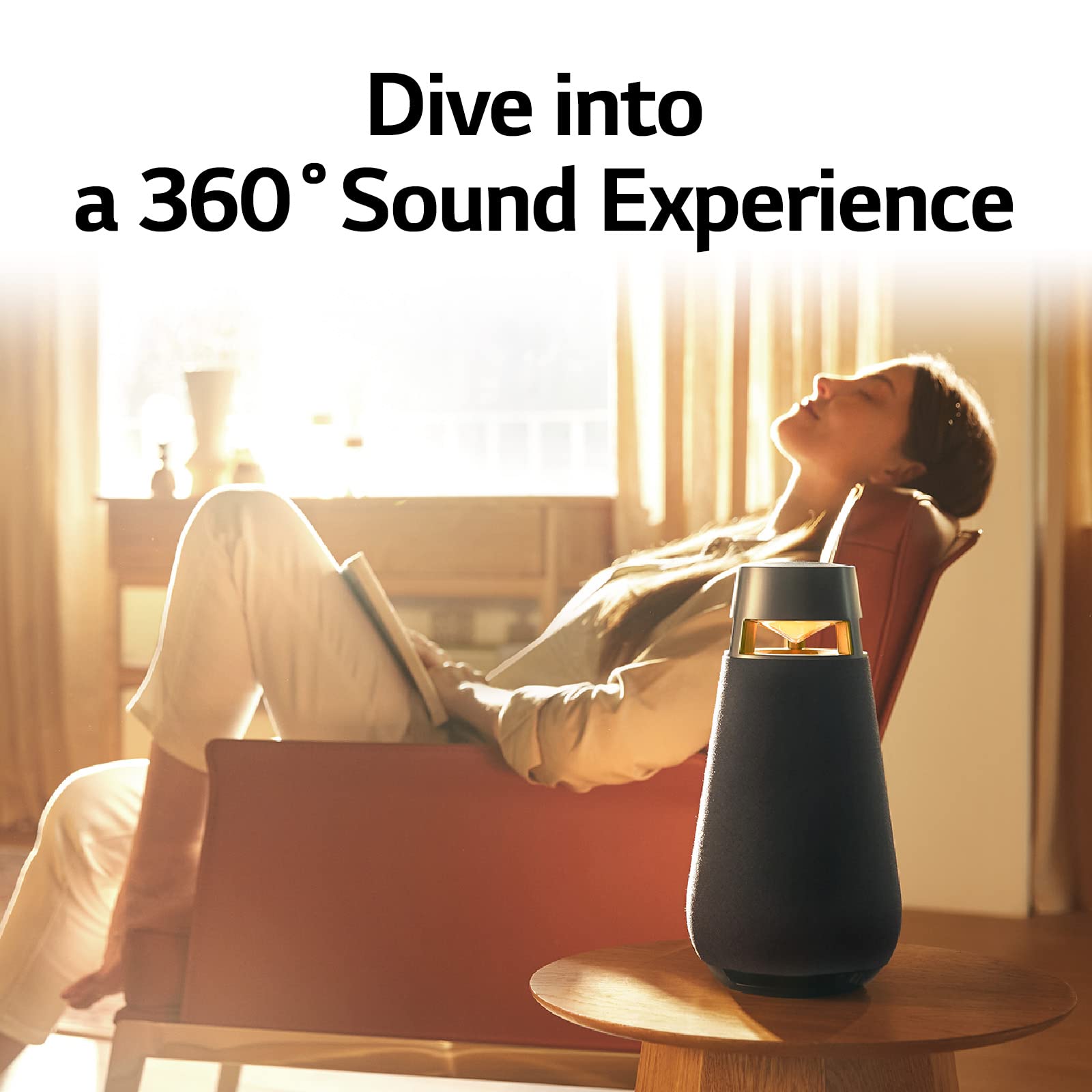 LG XO3QBK XBOOM 360 Omnidirectional Sound Portable Bluetooth Speaker w/up to 24HR Battery (Renewed)