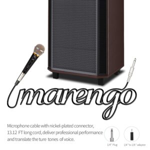 Marengo Handheld Dynamic Microphone for Karaoke Singing, Wired XLR Microphone with On and Off Switch and 13ft Detachable XLR Cable