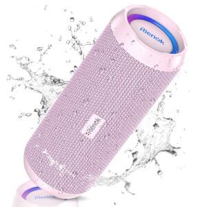 rienok portable bluetooth speaker 30w dual pairing true wireless stereo hd sound ipx7 waterproof outdoor sport shower wireless speaker bluetooth 5.3 for home party