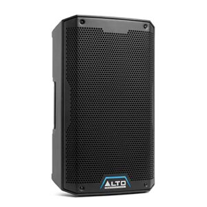 alto professional ts408 - 2000w 8" powered pa speaker with 3 channel mixer, bluetooth streaming, wireless loudspeaker linking, dsp and alto app