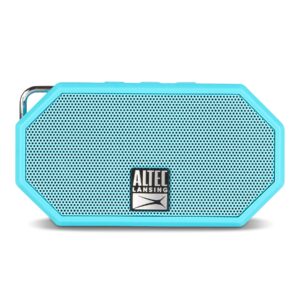 altec lansing mini h2o - waterproof bluetooth speaker, ip67 certified & floats in water, compact & portable speaker for hiking, camping, pool, and beach,aqua