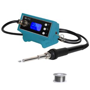 cordless soldering iron station for makita 18v max battery (battery not included) with digital display, auto-sleep, °c/°f conversion, welding tool for diy, appliance repair, watch repair, wire welding