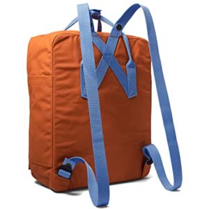 Fjällräven Kånken Backpack for Men, and Women - Lightweight Rugged Vinylon Fabric, Dual Top Handles with Snap Closure, and Classy Look Teracotta Brown/Ultramarine One Size One Size