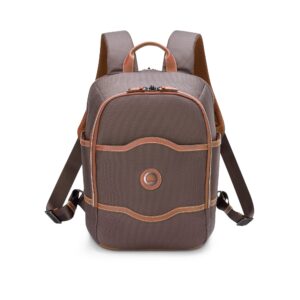 delsey paris chatelet 2.0 travel laptop backpack, brown, one size