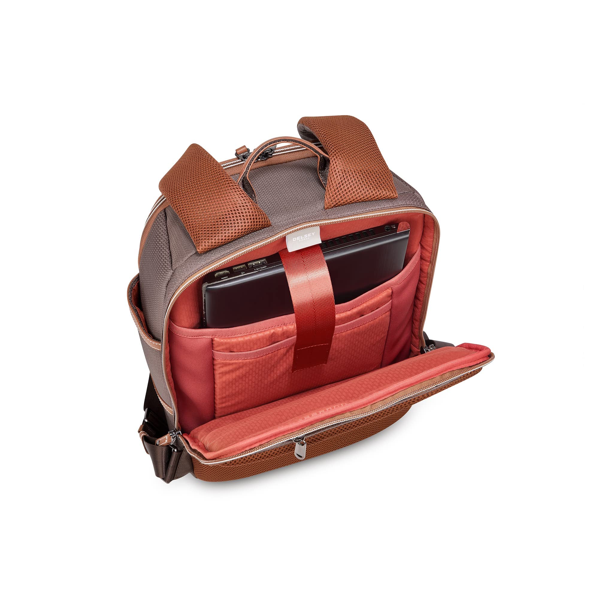 DELSEY Paris Chatelet 2.0 Travel Laptop Backpack, Brown, One Size