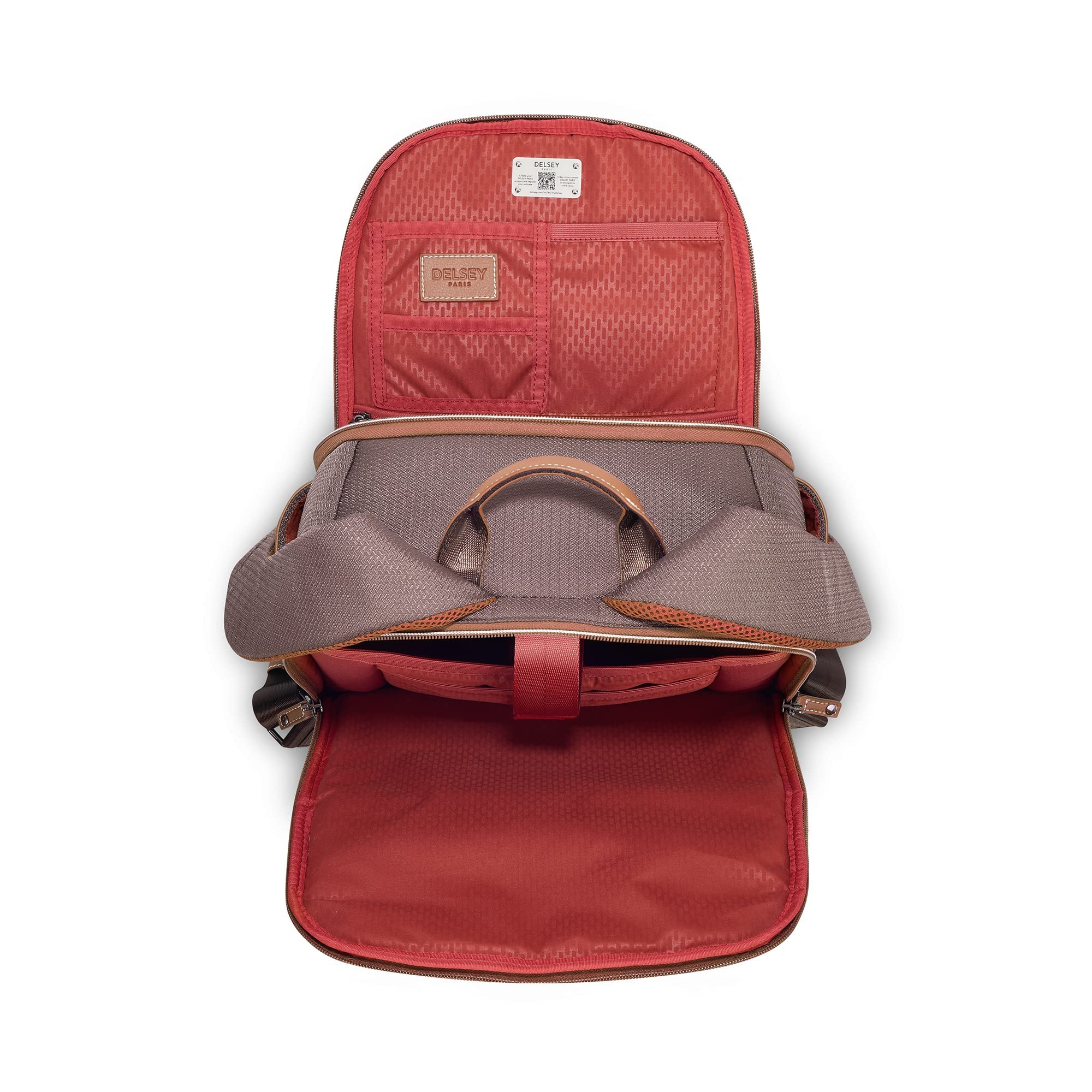 DELSEY Paris Chatelet 2.0 Travel Laptop Backpack, Brown, One Size