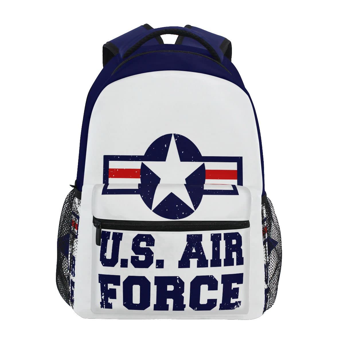 Fisyme USA Air Force Backpack Laptop Bag Daypack Travel Hiking School Backpacks for Men Women Kids Girls Boys