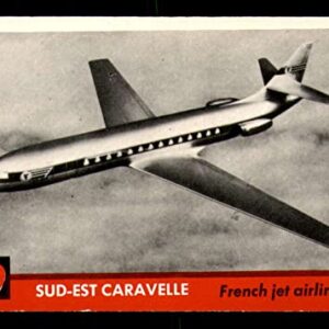 NonSport 1956 Jets #99 Sud-Est Caravelle French jet airliner NM Near Mint