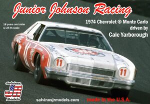 salvinos jr models sjr1974b nascar. plastic model kit