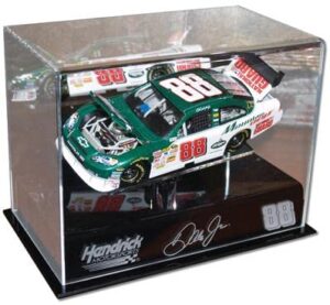 sports memorabilia dale earnhardt, jr. die-cast case - nascar display cases logo ''case only''