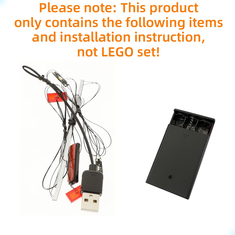 GEAMENT LED Light Kit Compatible with Lego NASCAR Next Gen Chevrolet Camaro ZL1 - for Technic 42153 Model Set (Model Set Not Included)