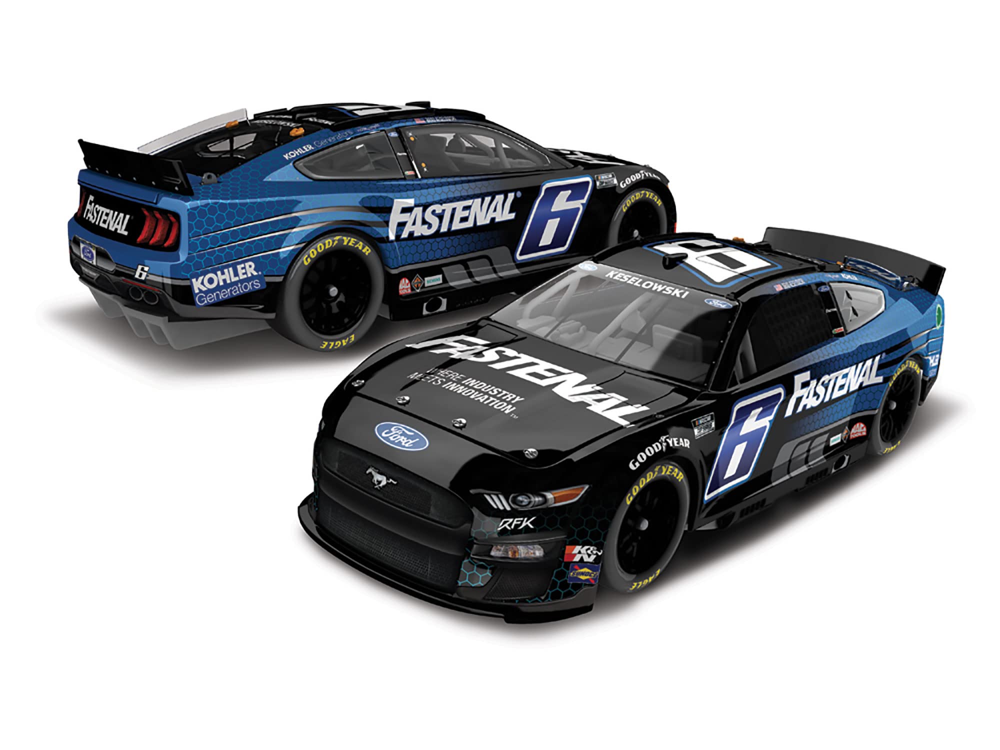 Lionel B Keselowski 1/64 HT FASTENAL 22 Mustang