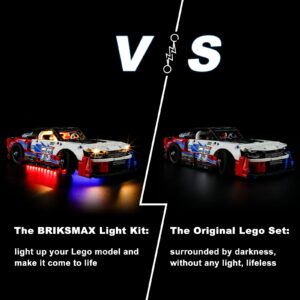 BRIKSMAX Led Lighting Kit for LEGO-42153 NASCAR Next Gen Chevrolet Camaro ZL1 - Compatible with Lego Technic Building Blocks Model- Not Include Lego Set