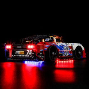 BRIKSMAX Led Lighting Kit for LEGO-42153 NASCAR Next Gen Chevrolet Camaro ZL1 - Compatible with Lego Technic Building Blocks Model- Not Include Lego Set