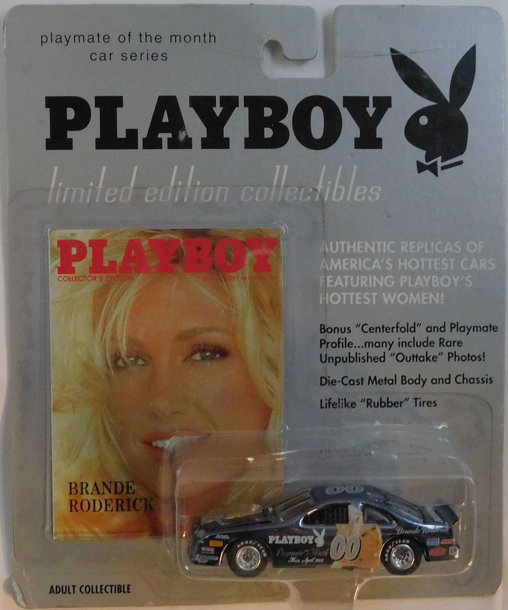 Playboy Magazine Centerfold Model Brande Roderick Nascar Racer Limited Edition die-cast