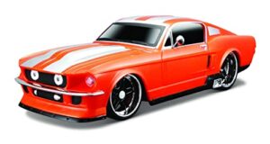 maisto tech r/c 1:24 scale 2.4 ghz 1967 ford mustang gt, metallic orange