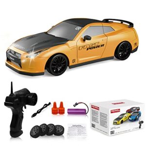 desdoni rc drift car 2.4ghz 1:24 scale 4wd high speed remote control cars vehicle with led lights batteries and drifting tires racing sport toy cars for adults boys girls kids gift…