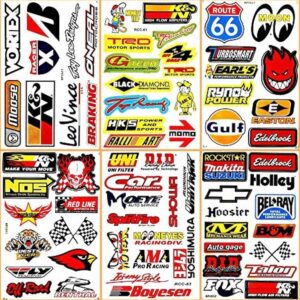 cars motorsport nos gulf hot rod nascar drag racing lot 6 vinyl graphic decals stickers d6094