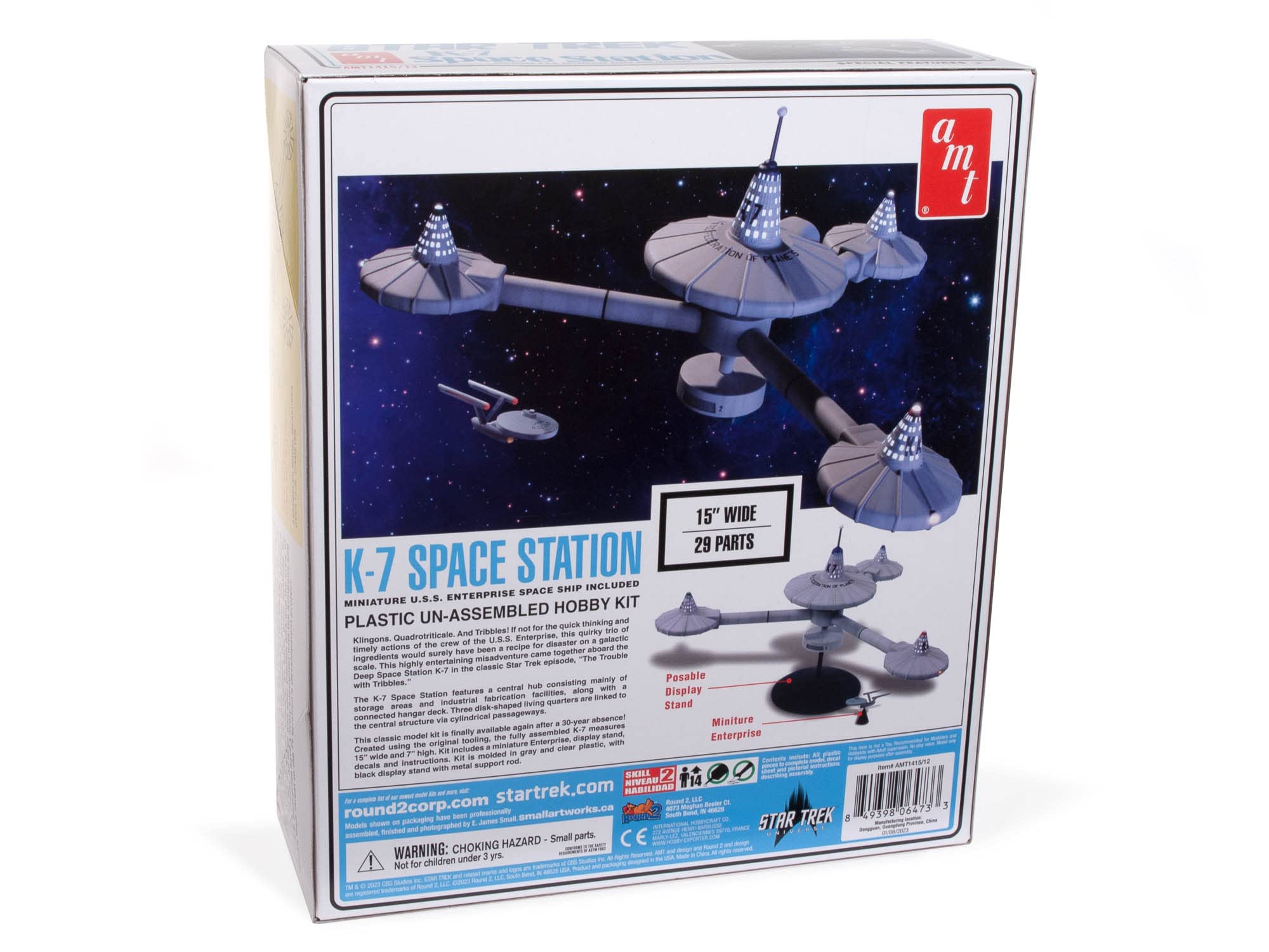 AMT Star Trek K-7 Space Station 1:7600 Scale Model Kit