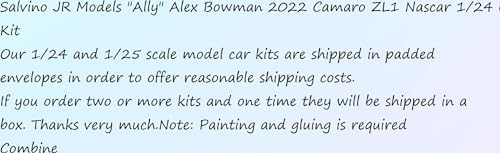 Premium Hobby kit YA0458 1/24 Car Kit for Models "Ally" Bowman 2022 Camaro ZL1 Nascar