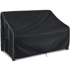 forspark outdoor furniture covers waterproof, patio sofa covers heavy duty, fit up to 54 w x 38 d x 35 h inches, black