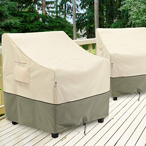 COSFLY Outdoor Furniture Patio Chair Covers Waterproof Clearance, Lounge Deep Seat Cover, Lawn Furnitures Covers Fits up to 31.5W x 33.5D x 36H inches(2 Pack)