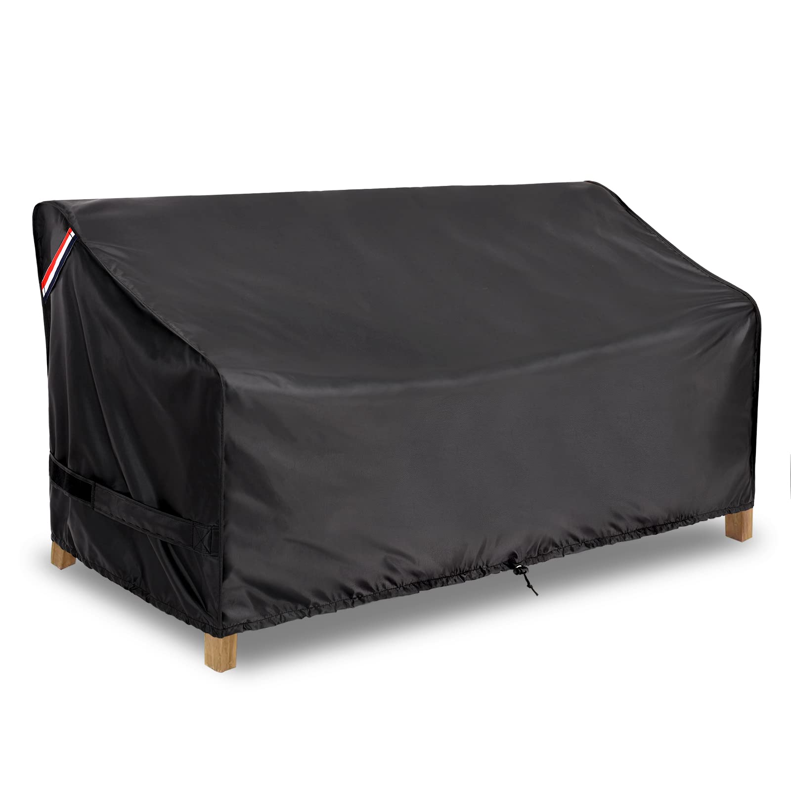 KylinLucky Outdoor Furniture Covers Waterproof,3-Seate Patio Sofa Covers Fits up to 85W x 37D x 35H inches Black