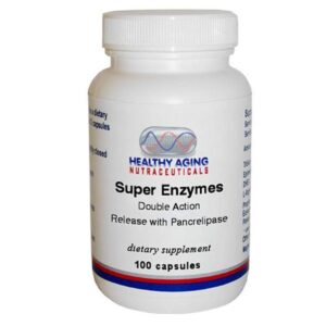 healthy aging nutraceuticals super enzymes double action release with pancrelipase 100 capsules