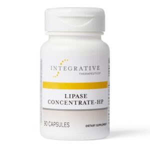 integrative therapeutics lipase concentrate-hp-gut enzyme supplement for men and women to support the digestion of fats* - 90 vegan capsules