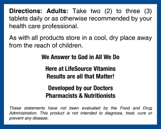 LifeSource Vitamins Pancreas Health-18 All Natural Synergistic Ingredients for Pancreas Health & Support