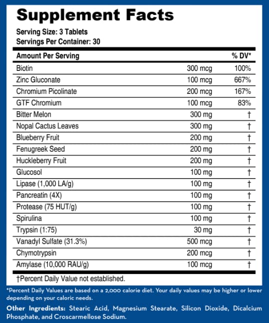 LifeSource Vitamins Pancreas Health-18 All Natural Synergistic Ingredients for Pancreas Health & Support