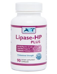 ast enzymes lipase-hp plus – 90 vegetarian capsules - digestive enzymes for fat digestion – keto diet digestive enzyme formula