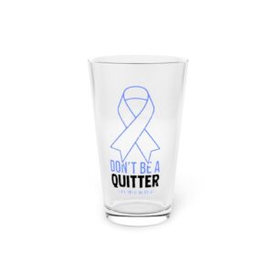 beer glass pint 16oz novelty don't live a quitter like my pancreas fighters fan humorous exocrine 16oz