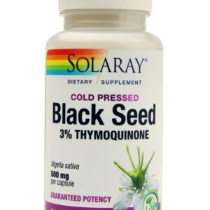 Solaray Vital Extracts, Black Seed, Cold Pressed, 60 Vegan Softgels