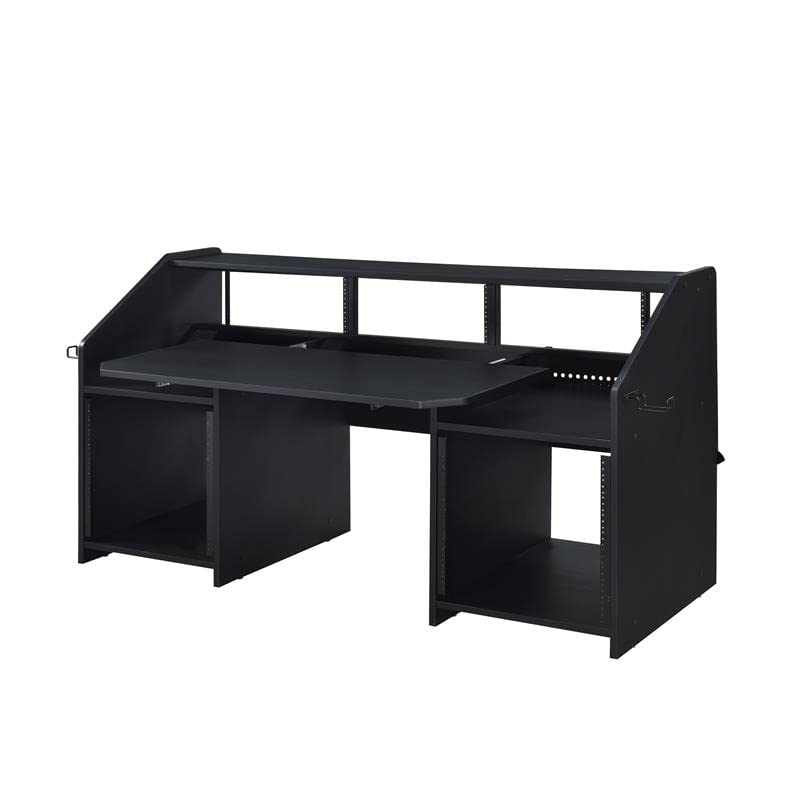 Acme Wooden Music Desk with Side Hook in Black