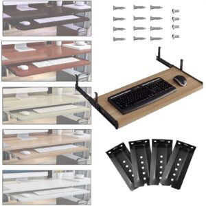 keyboard tray,sliding keyboard tray,wooden desk extender,metal drawer slide rail,modified keyboard slider,ergonomics, relieve muscle fatigue and save desktop space, it is beneficial