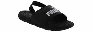 puma cool cat backstrap bx (little kid) black white 13 little kid m