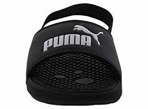 PUMA Cool Cat Backstrap BX (Little Kid) Black White 13 Little Kid M