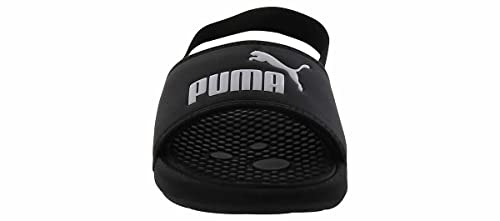 PUMA Cool Cat Backstrap BX (Little Kid) Black White 13 Little Kid M