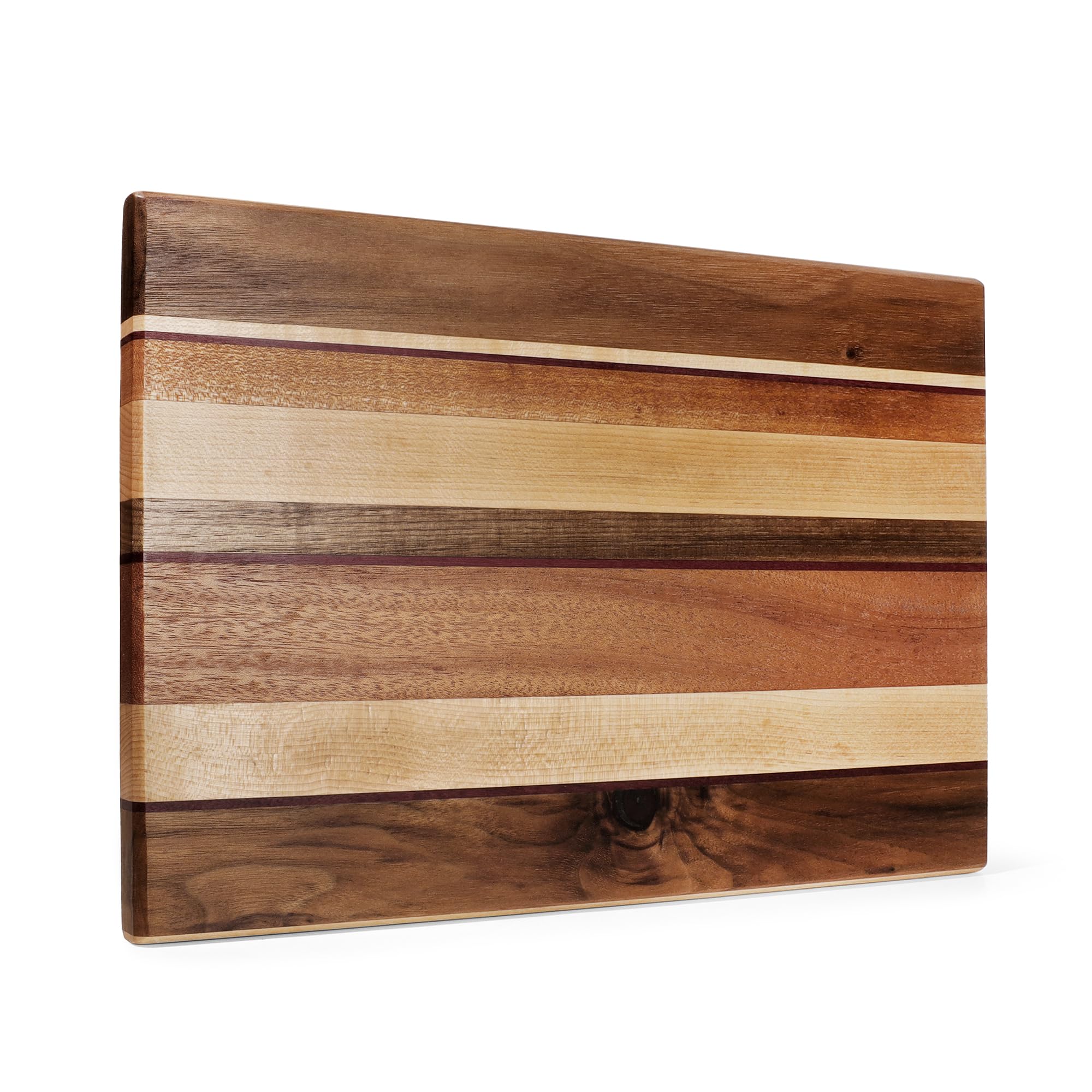 Made in USA Wood Cutting Board by Texan Cowboy Kitchen - Handcrafted in Texas - American Made Cutting Board, 15 x 9 made from Sustainable Hardwood