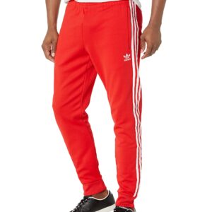 adidas Originals Men's Adicolor Classics Superstar Track Pants, Vivid Red, Large