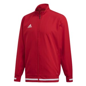 adidas team 19 woven jacket-men's multi-sport xl power red/white