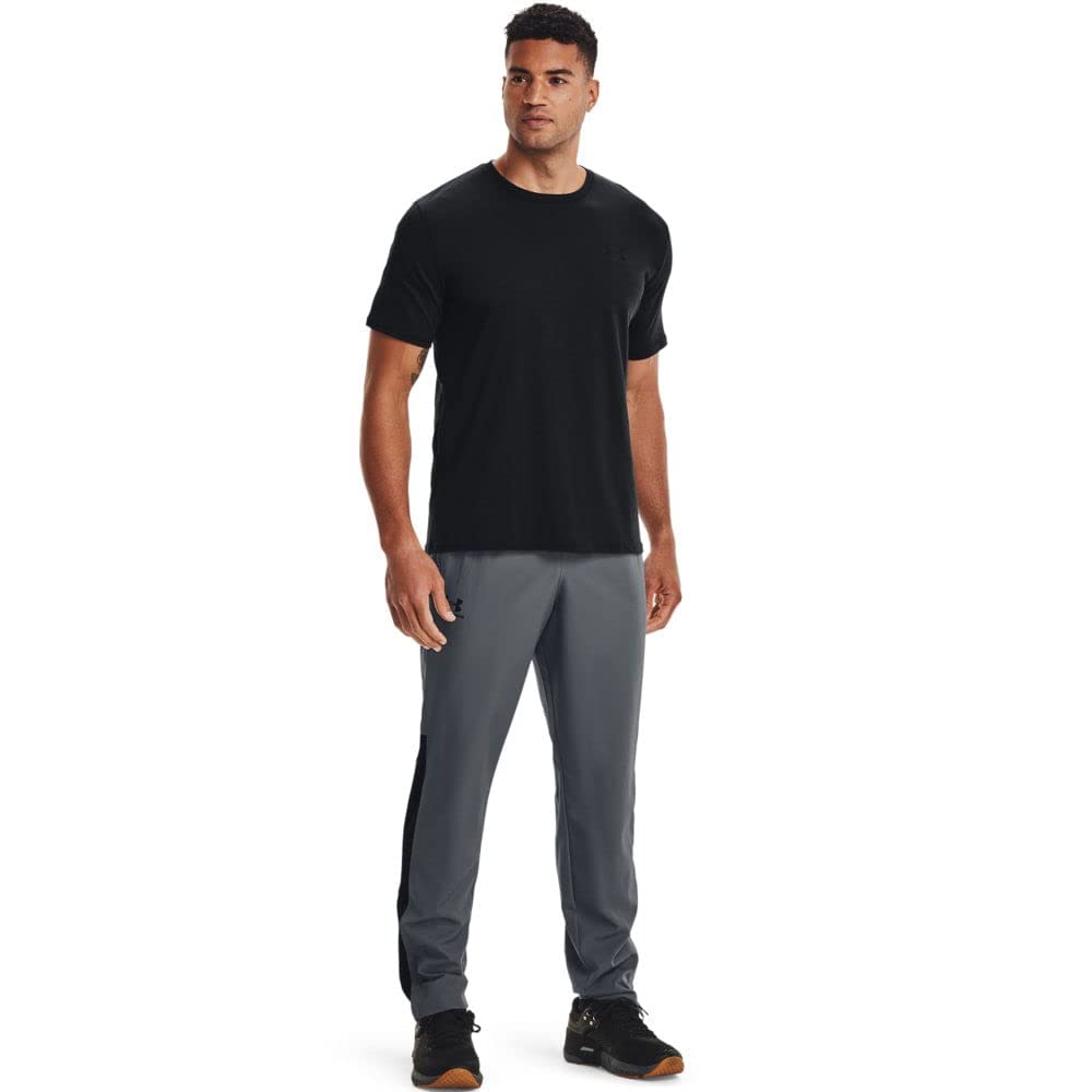 Under Armour Men's Woven Vital Workout Pants , Pitch Gray (012)/Black, X-Large Tall