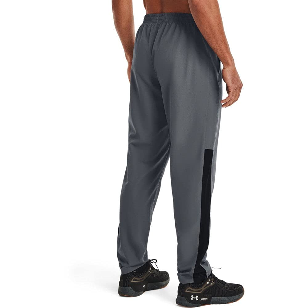 Under Armour Men's Woven Vital Workout Pants , Pitch Gray (012)/Black, X-Large Tall