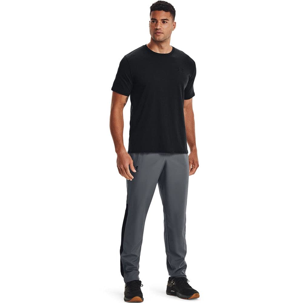 Under Armour Men's Woven Vital Workout Pants , Pitch Gray (012)/Black, X-Large Tall